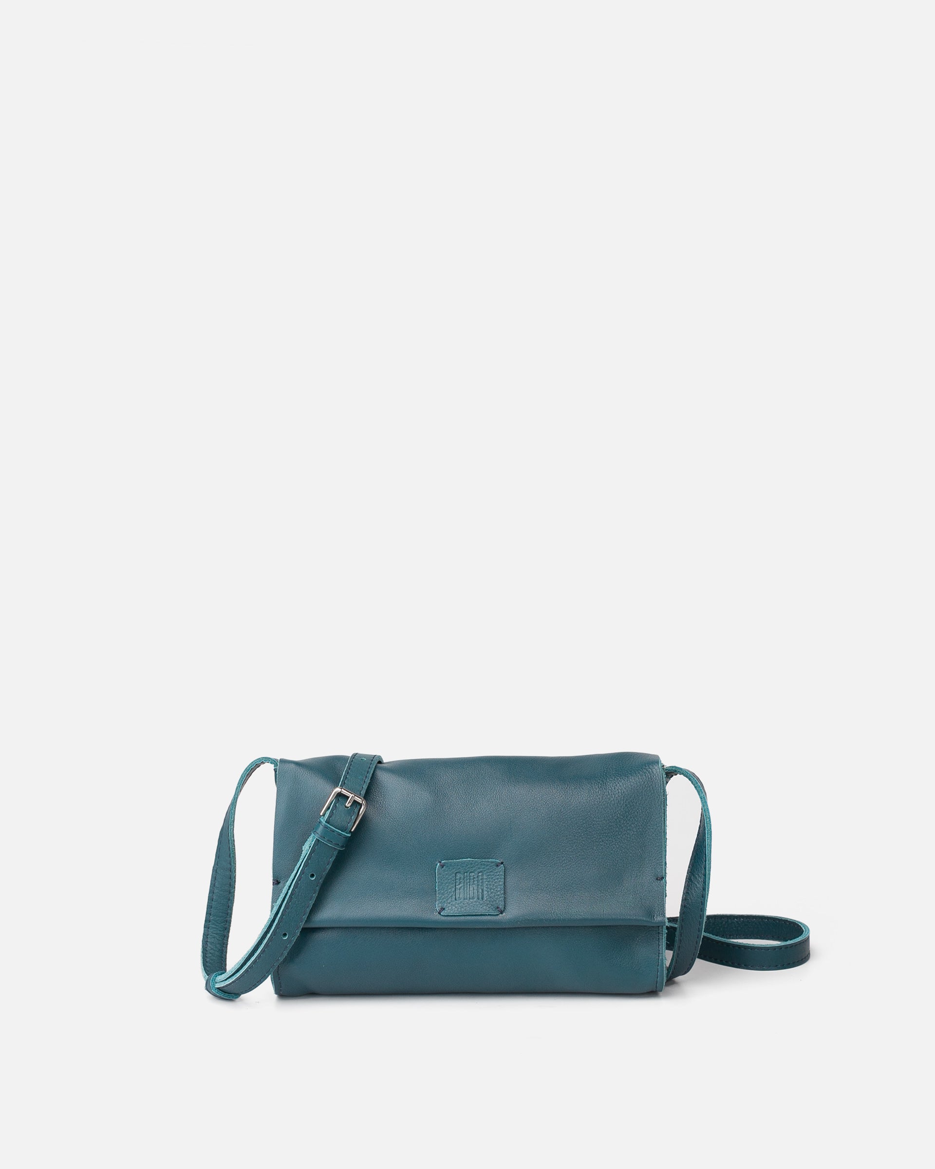 Biba - Chester CET3L Smooth Leather Envelope Bag - Teal - Kings Road ...